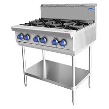 COOK RITE 6 BURNER COOK TOP AT80G6B-F – Commercial Supplies Australia